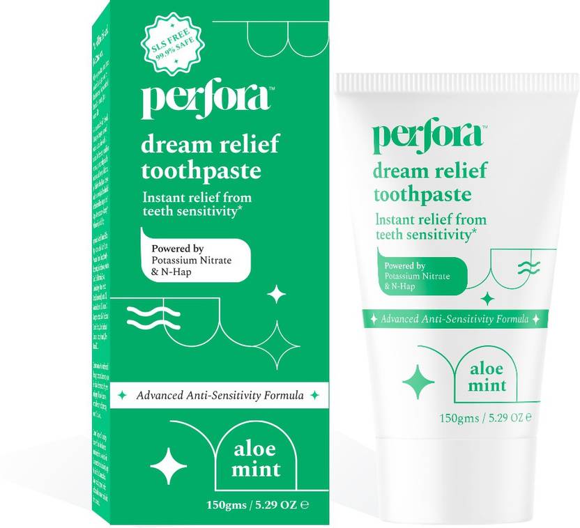 Perfora Dream Relief Toothpaste - Aloe Mint (150 GMS) Toothpaste - Buy ...