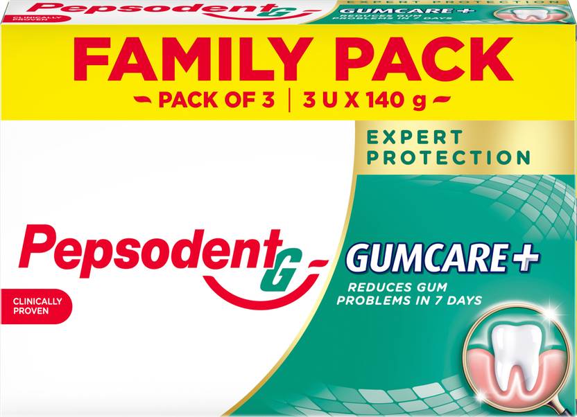 PEPSODENT Gum Care+ 140 g, (Pack of 3) Toothpaste - Buy Baby Care ...