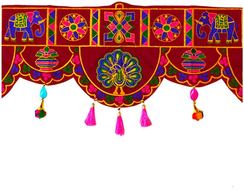 Ecommall Toran for Door Traditional Main Gate Bandarwal Wall Hanging ...