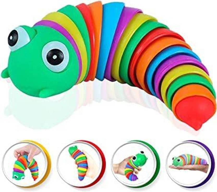 ACLIX Funny Flexible Finger Slug Toy with Relaxing Sound for Kids and ...