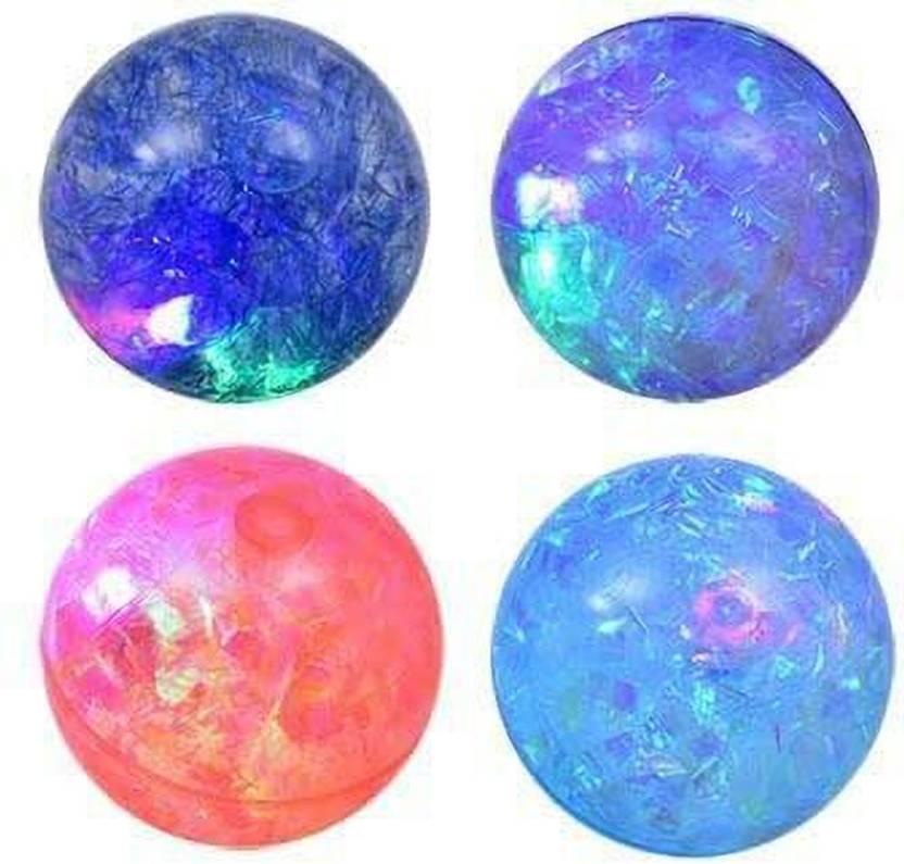 jac Flashing Glitter Sparkle Luminous Ball Rubber Bouncing Crazy Ball ...