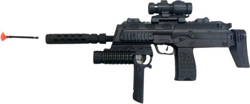 Gurtoy TOY GUN WITH LIGHT, SOUND & BULLETS SUBMACHINE GUN MP7 Guns ...