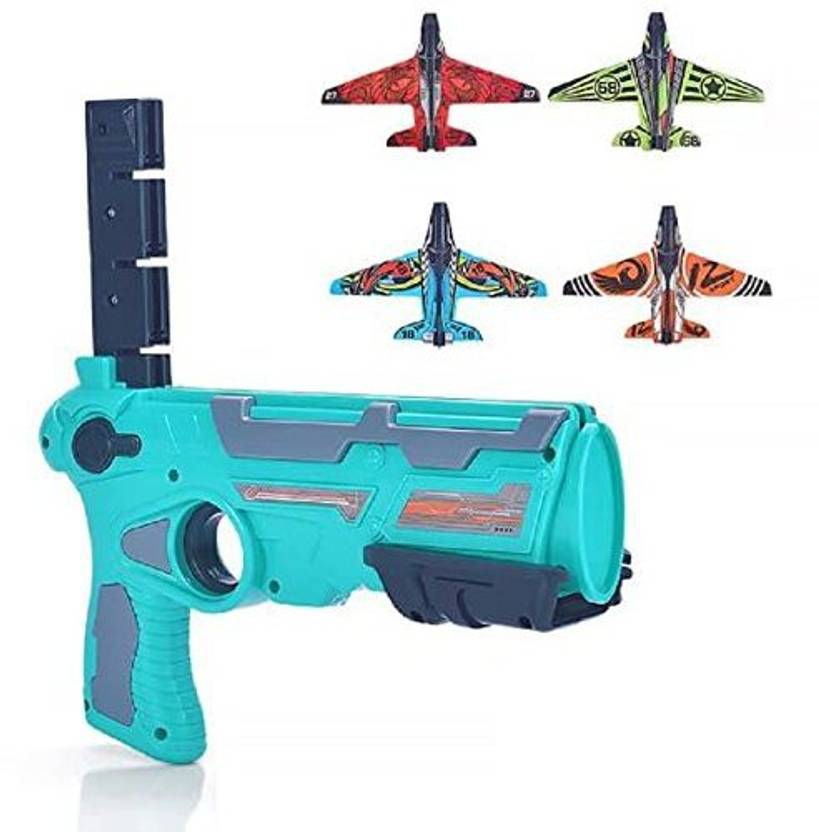 SEVEN PEARLS Airplane Launcher Toy with Foam Glider Plane | Catapult ...
