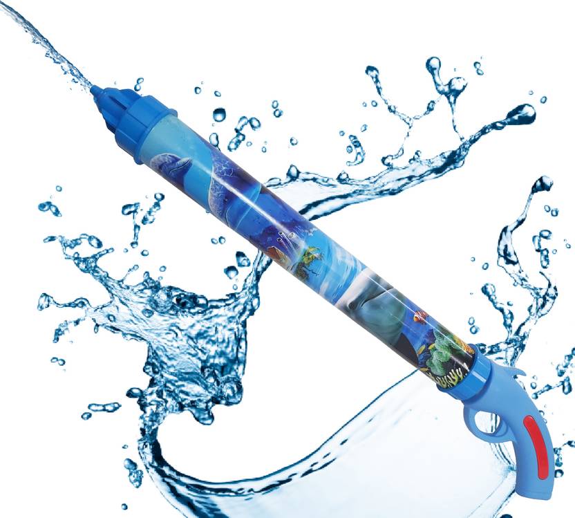 Ascension High Pressure Super6 Blue Water Gun Pichkari For Girls Boys ...