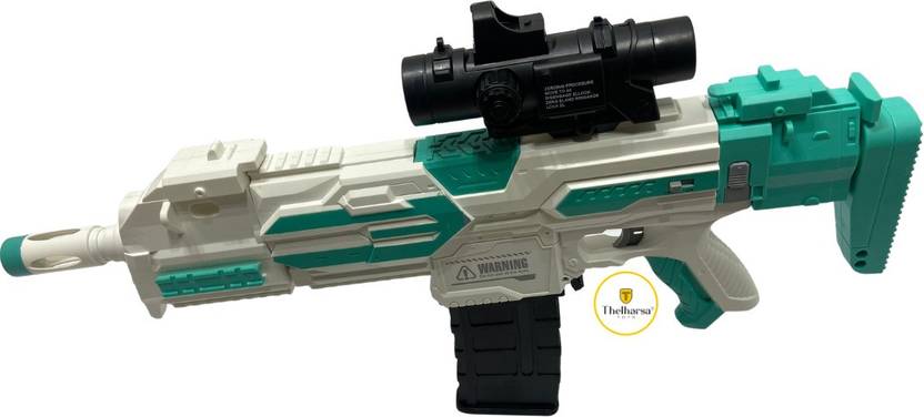 THELHARSATOYS Electric Burst Gun Toy for Kids Automatic Gun, Motorized ...
