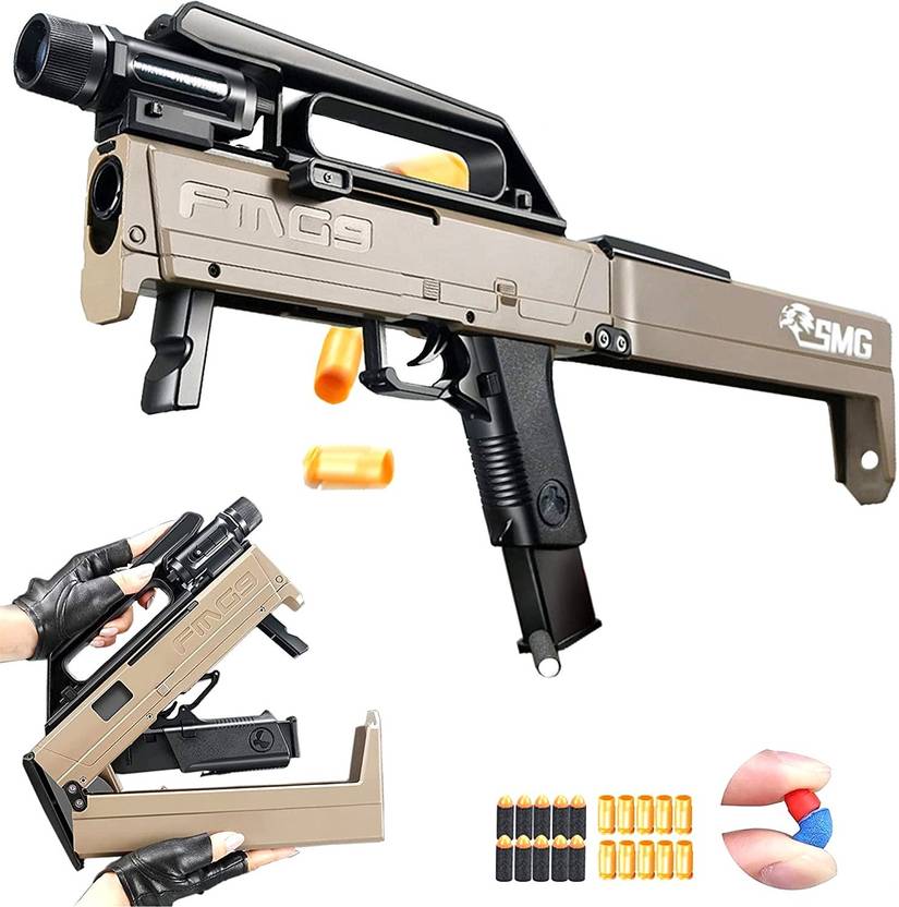 HALO NATION FMG9 EVA Soft Foam Shell Ejection Gun Toy Blaster Gun ...