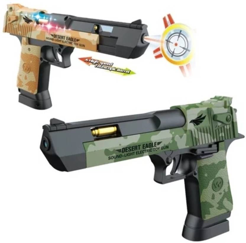 Littlin Desert Eagle Projection Gun Toy with Light and Sound Guns ...