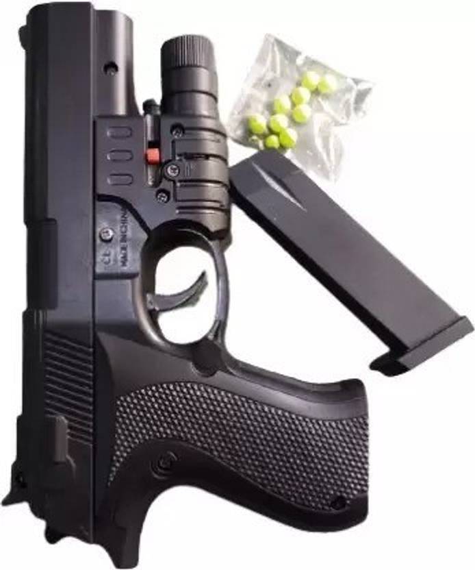 Tricolor PUBG Mouser Pistol Gun 729 with Laser Lightfor kids Guns ...