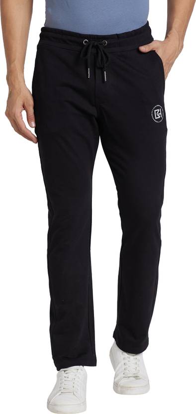 BEING HUMAN Solid Men Black Track Pants - Buy BEING HUMAN Solid Men ...
