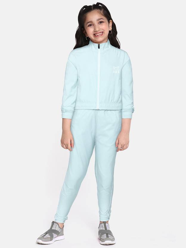 HRX by Hrithik Roshan Solid Girls Track Suit - Buy HRX by Hrithik ...