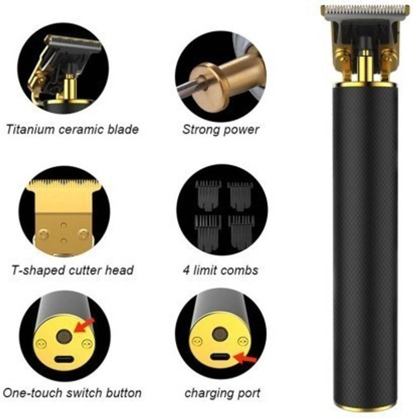 NKKL Professional T99 Maxtop Golden trimmer clipper shaver Beard Hair ...