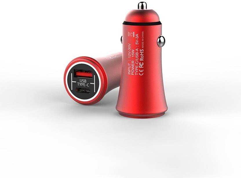 TECHGEAR Car Charger Fast Charging 45W USB + PD Ports USB Type C Turbo ...