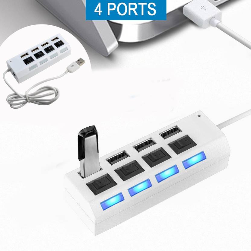 Mobtude 4 Port Hi-Speed USB Hub with Power Switch USB Hub for Laptop ... Mobtude 4 Port Hi-Speed USB Hub with Power Switch USB Hub for Laptop ...