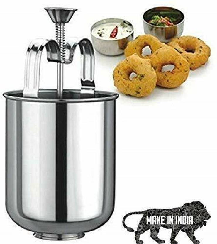 TOOVUS Stainless Steel Medu Vada Maker with Stand, mendu WADA Machine ...