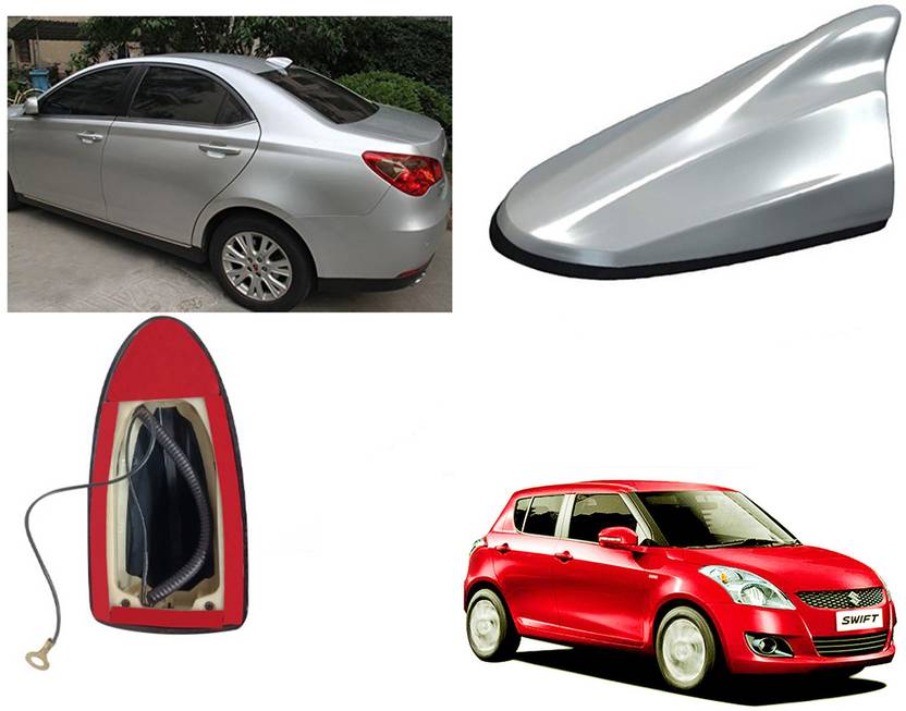 Automotive Prist Maruti Suzuki Swift Type-3 Silver Shark Fin ...