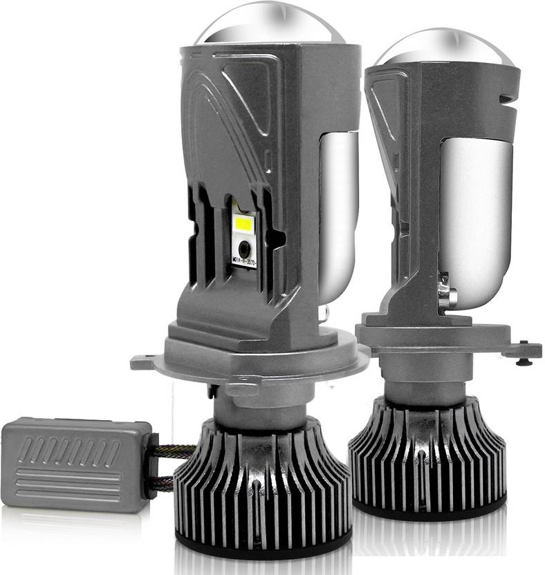 FABTEC H4 LED 80W/18000LM Mini Projector White 6000K Headlight Bulbs ...
