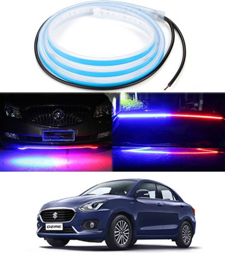 MATIES 120cm LED Strip Flexible Police Light Car Hood/Trunk/Dashboard ...
