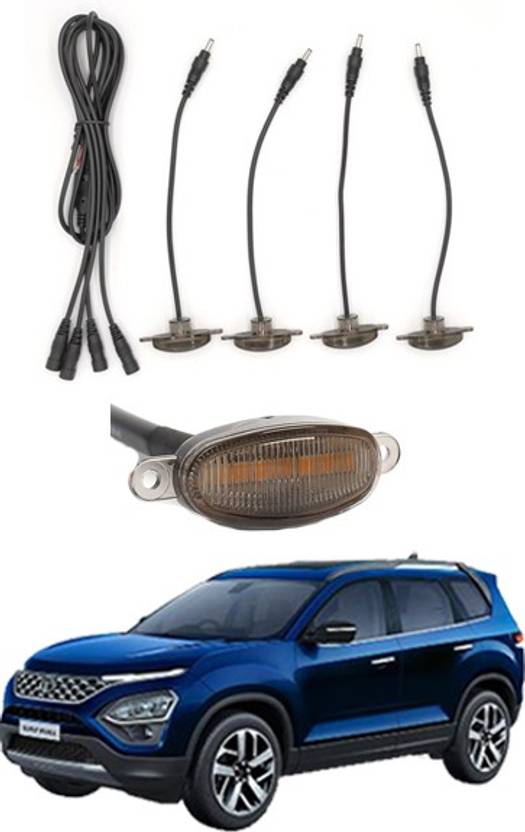 RKPSP 4 LED Front Grill Led Lights Amber Lights DRL For Safari-Tata ...