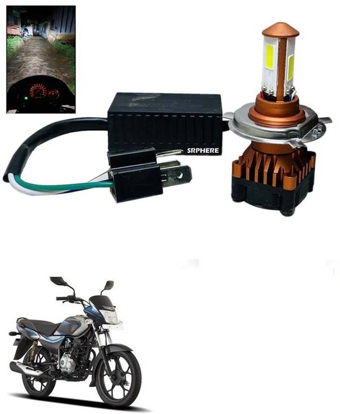SRPHERE CYT LED Bike Headlight Bulb for Platina 110 Headlight, Fog Lamp Motorbike LED for Bajaj ...
