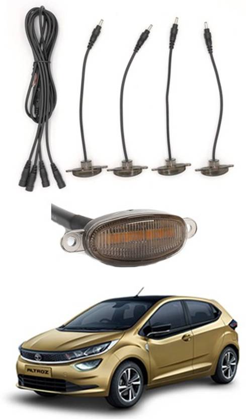 MATIES 4 LED Front Grill Led Lights Amber Lights DRL For Altroz-Tata ...