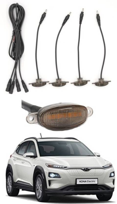 RKPSP 4 LED Front Grill Led Lights Amber Lights DRL For Kona Electric ...