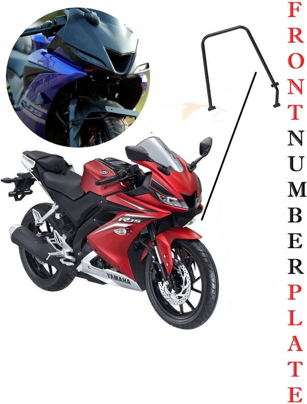 ASRYD Yamaha R15M V4 V3 Front Number Plate Holder Heavy Quality Bike ...