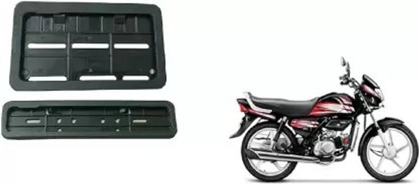 SRPHERE Bike, Scooty Number Plate Frame Cover Set of Two (Front and ...