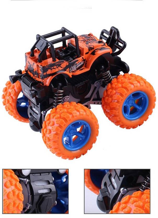 Tumtafa 4WD Mini Trucks/Car Friction Powered Cars for Kids Big Rubber ...