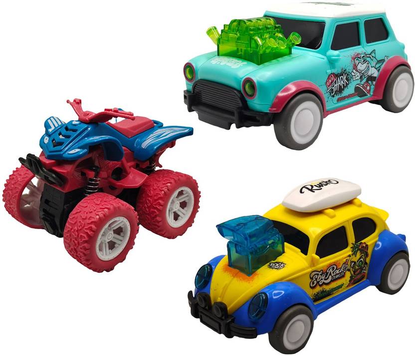 Vaniha Unbreakable Four-Wheel Drive Friction Powered Diecast Dancing ...