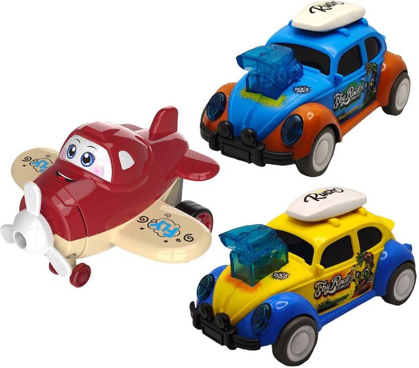 Vaniha Unbreakable Four-Wheel Drive Friction Powered Diecast Dancing ...