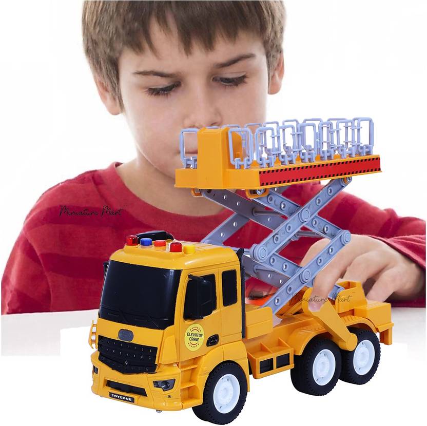 Miniature Mart Big Size Working Manlift Truck Hand Push & Go Toys For ...