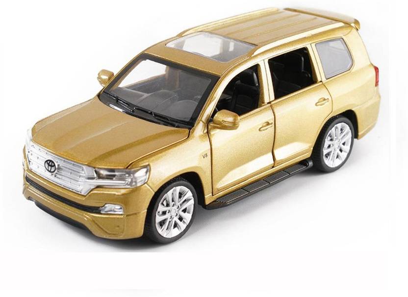 DEZICON ECOM 1:32 Die cast Metal Model Car Land Cruiser Toy Cars Light ...