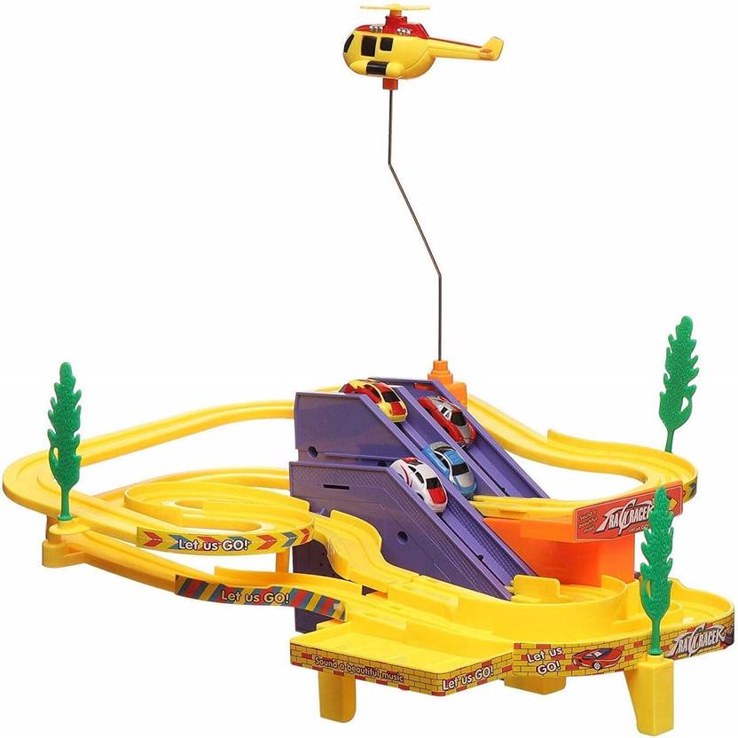 KTRS Track Racer Game Car Racing Ramp Set with Battery Operated Musical ...