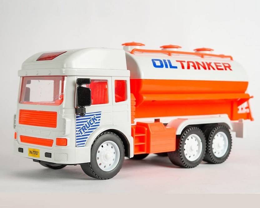 Dherik Tradworld Oil Tanker Friction Powered Realistic Big Size Plastic ...