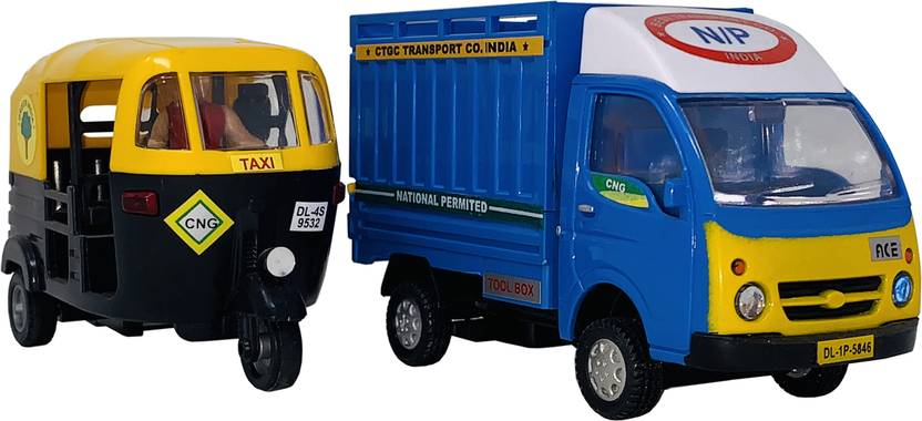 Toyify 2 combo toys Pull Back & Go Small size Transport vehicle Truck ...