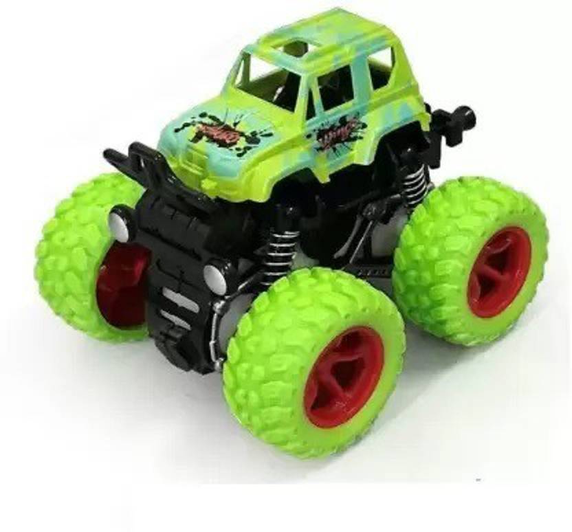 BRIJBAZAAR 4WD Monster Truck Cars, Push and Go Toy Trucks Friction ...