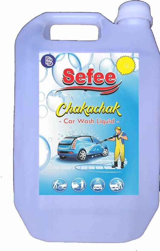 Sefee Car Wash Liquid 5 Litre PH Neutral Formula For Spot Free Cleaning ...