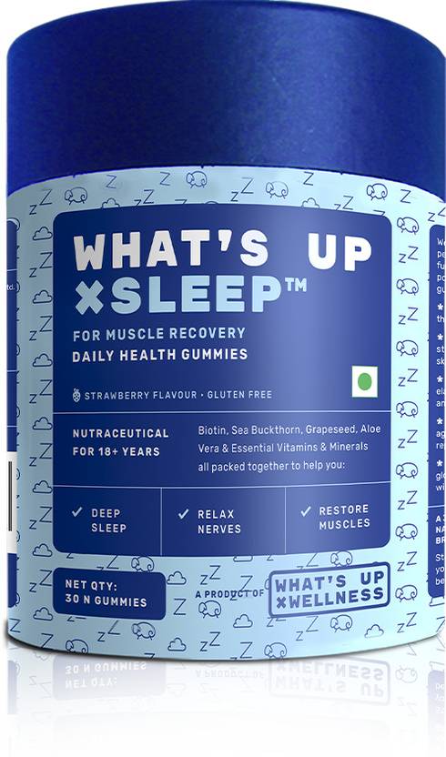 What's Up Wellness What’s Up Sleep Gummy for Muscle Recovery | 90 ...