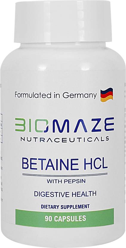 BIOMAZE NUTRACEUTICALS Premium Betaine HCI - Supplement for Healthy ...