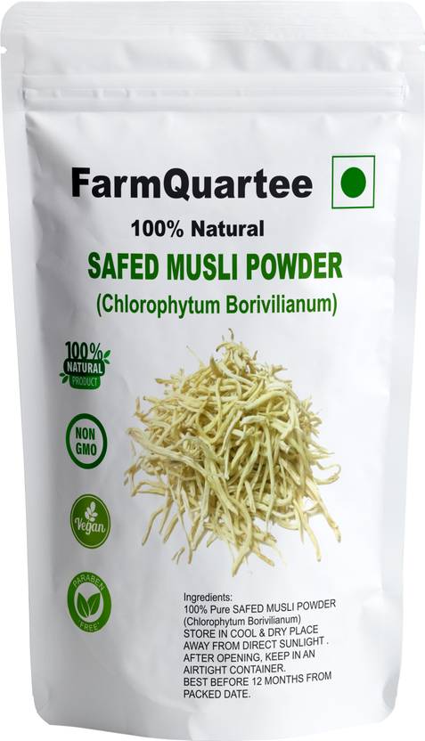 FarmQuartee Safed Musli Powder/Chlorophytum Borivilianum Powder/White Musli Powder Price in ...
