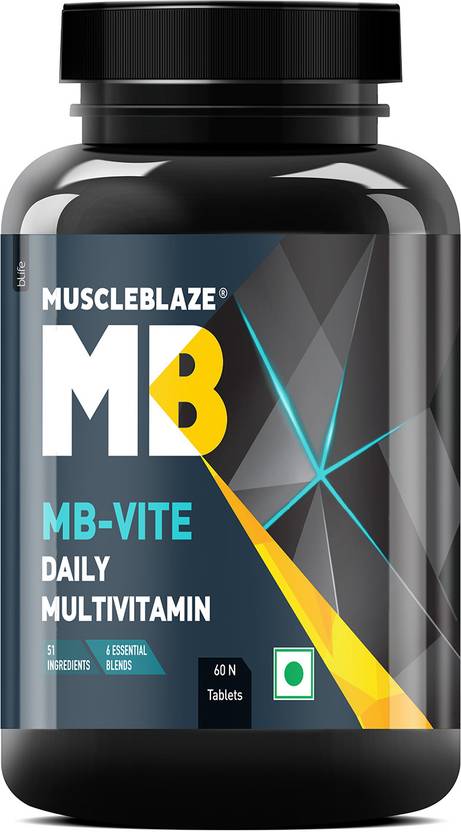 MUSCLEBLAZE MB-Vite Daily Multivitamin with 51 Ingredients & 6 Blends ...