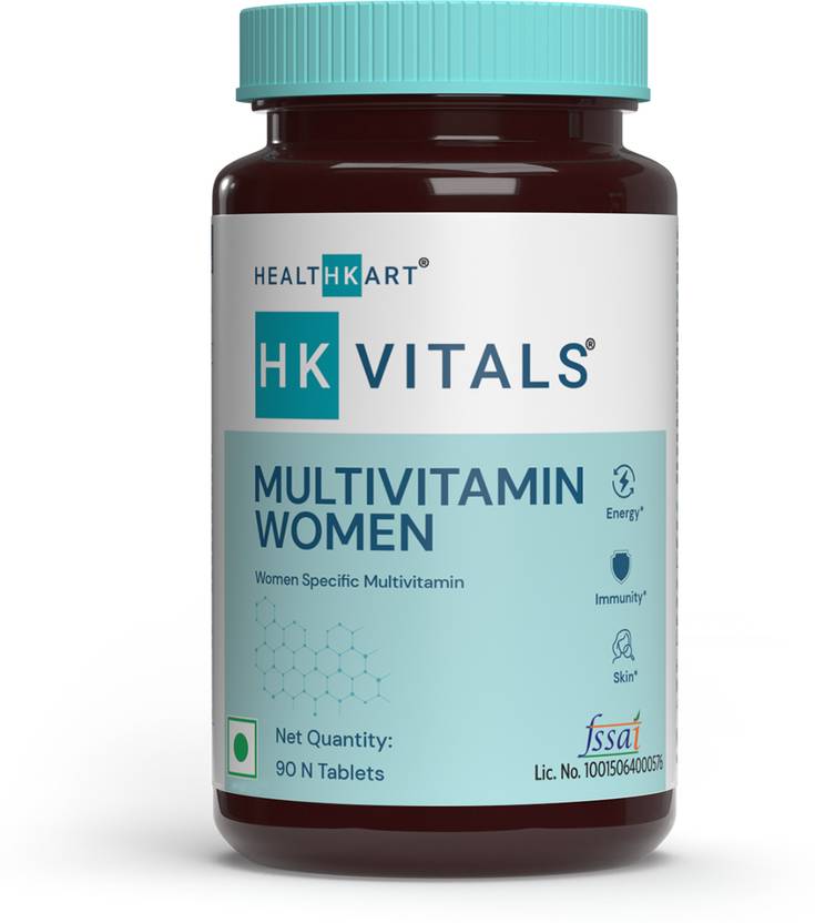 HEALTHKART HK Vitals Multivitamin Women, Boosts Energy, Stamina & Skin Health (90 Tablets) Price ...