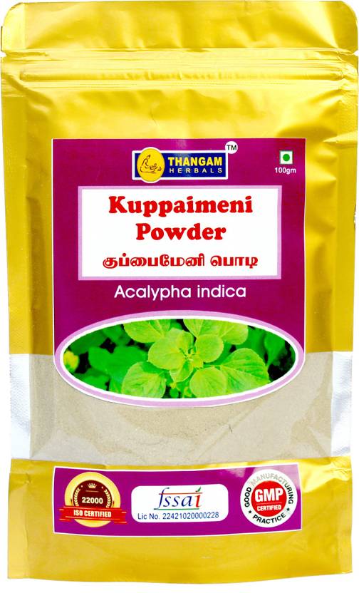 THANGAM HERBALS Kuppaimeni Powder | Acalypha indica Powder / 100g (Pack ...