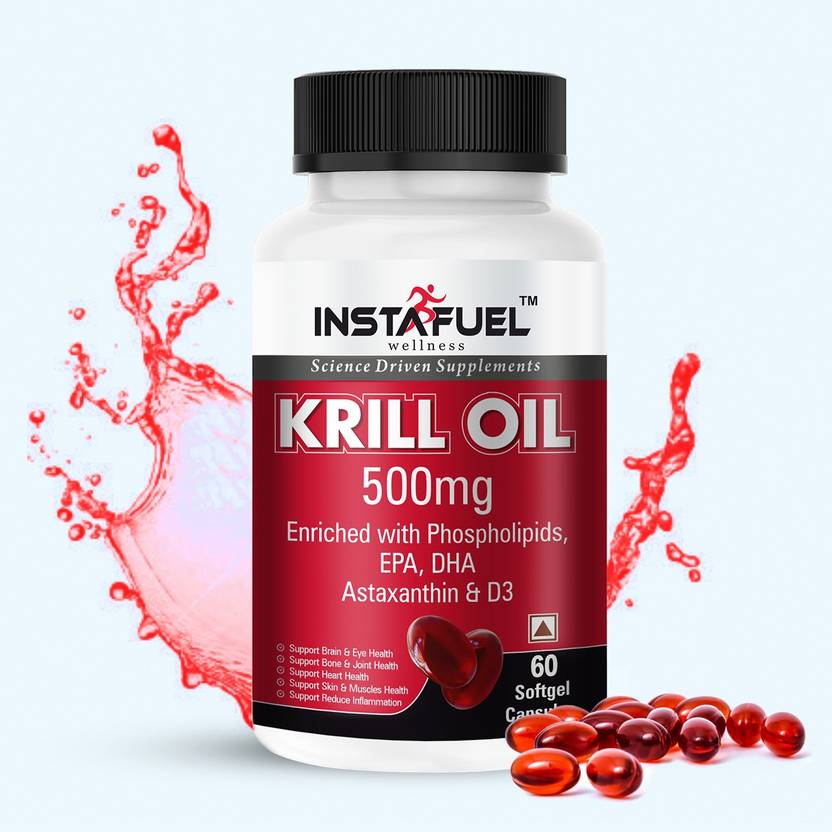 INSTAFUEL Wellness Superba Krill Oil ( Euphausia superba ) | 1000mg ...