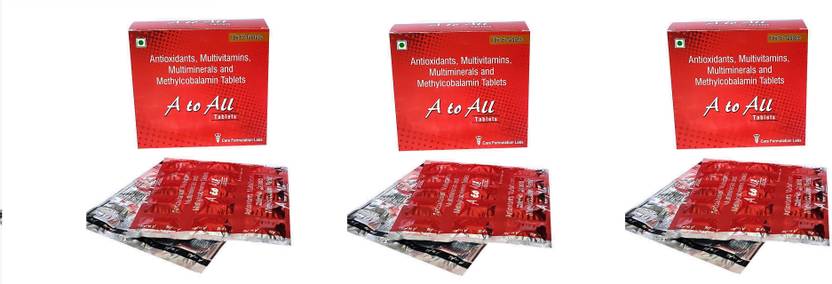 CARE FORMULATION A TO ALL Multivitamin for Men & Women, 45 Tablets with ...