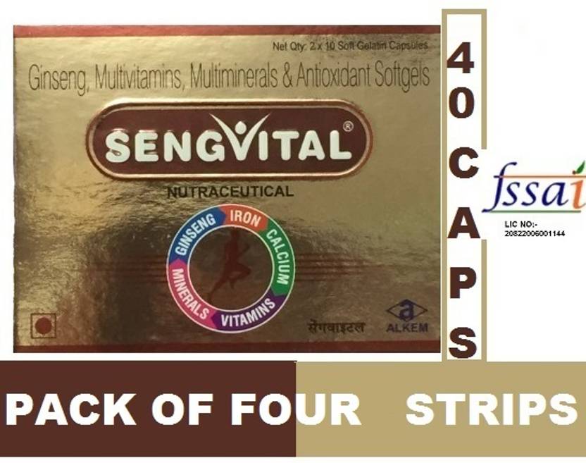 ALKEM FAMOUS PHARMA MULTIVITAMIN CAPSULE SENGVITAL FOR MEN AND WOMEN (4 ...