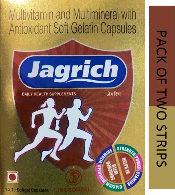 JAGSONPAL PHARMA JAGRICH MULTIVITAMIN OR MULTIMINERAL CAPSULE (2 ...