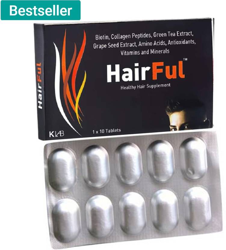Hairful Biotin 10000 Tablet Vitamins Amino Acids For Hair Growth Skin