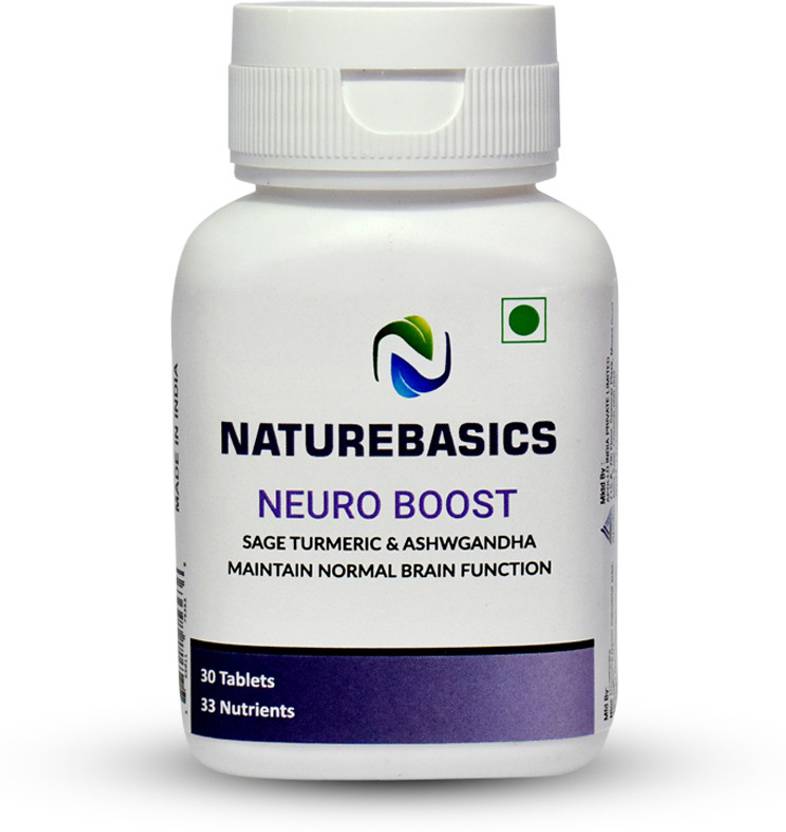 NATUREBASICS Neuro Boost, 34 Nutrients to Help Normal Brain & Cognitive ...