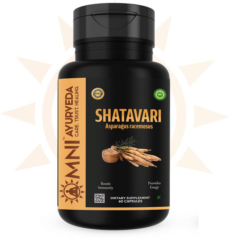 Omni Ayurveda Organic Shatavari Capsules For Women Hormonal Balance 100 Natural And Vegan